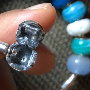 Pandora | Jewelry | Authentic Pandora Snake Bracelet With 4 Charms ...